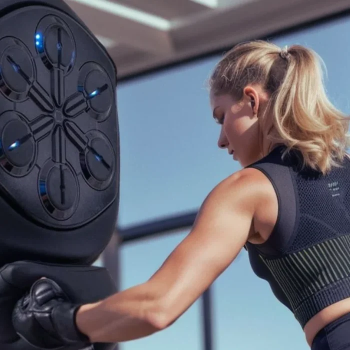 boxing machine with floor stand